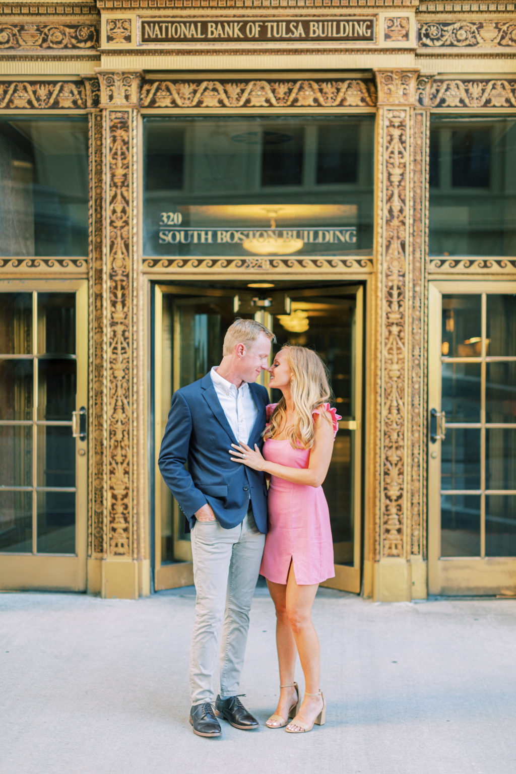 Downtown Tulsa Engagement Photos // Emily + Gibson - Megan Kay Photography